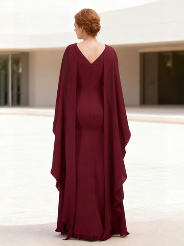 Robe Mère de Mariée – Robe de Soirée Ajustée avec Détails Superposés ...