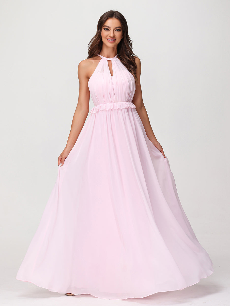 Robes Longue Mousseline avec Bustier Appliquée en Dentelle Vert Menthe ...